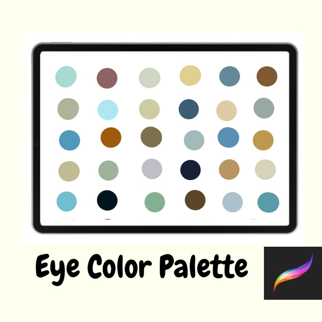 Eye Color Palette, Portrait Color Palette, Shade Color Palette ...