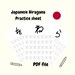 Japanese Alphabet Tracing Worksheet, Hiragana Hand Lettering Practice ...