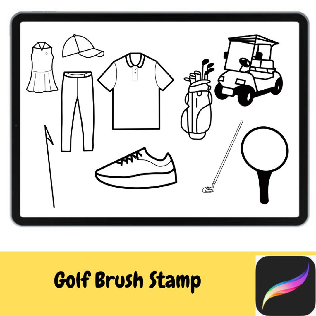 Procreate Brushes Procreate Golf Brushes Procreate Stamps - Etsy