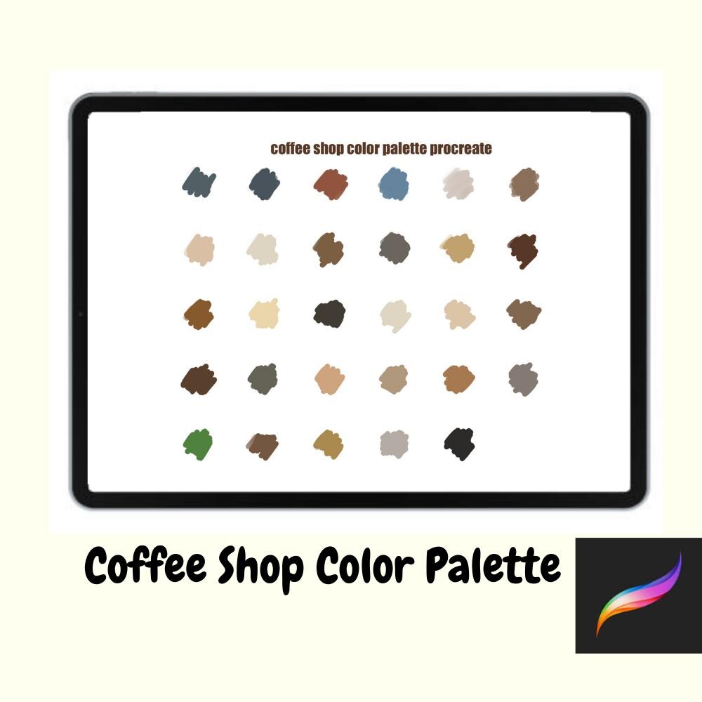 Beverage Color Palette, Coffee Procreate Color, Drink Color, Bundle ...