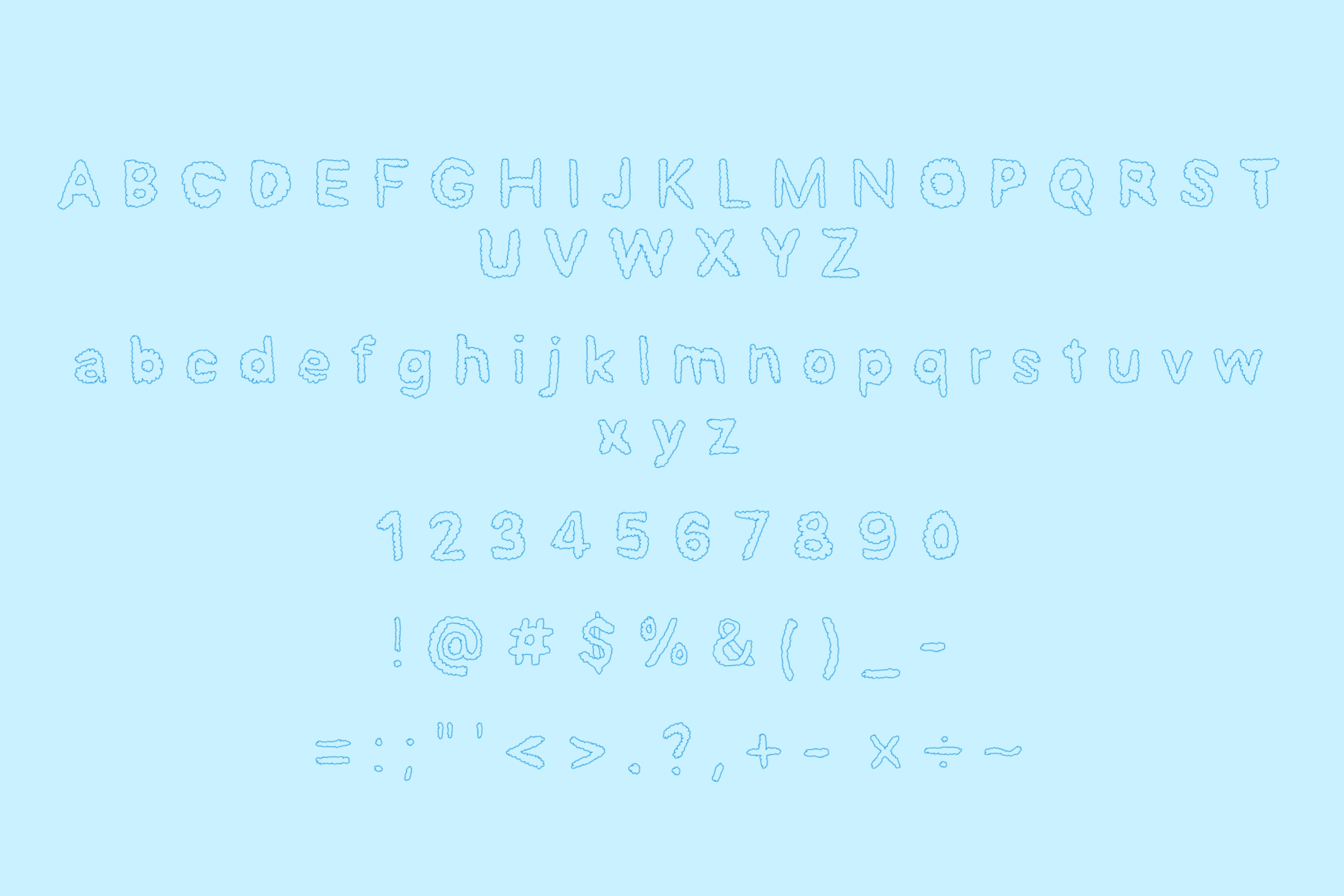 Cloudy Font Procreate Font Cute Font Handwritten Fonts - Etsy Australia
