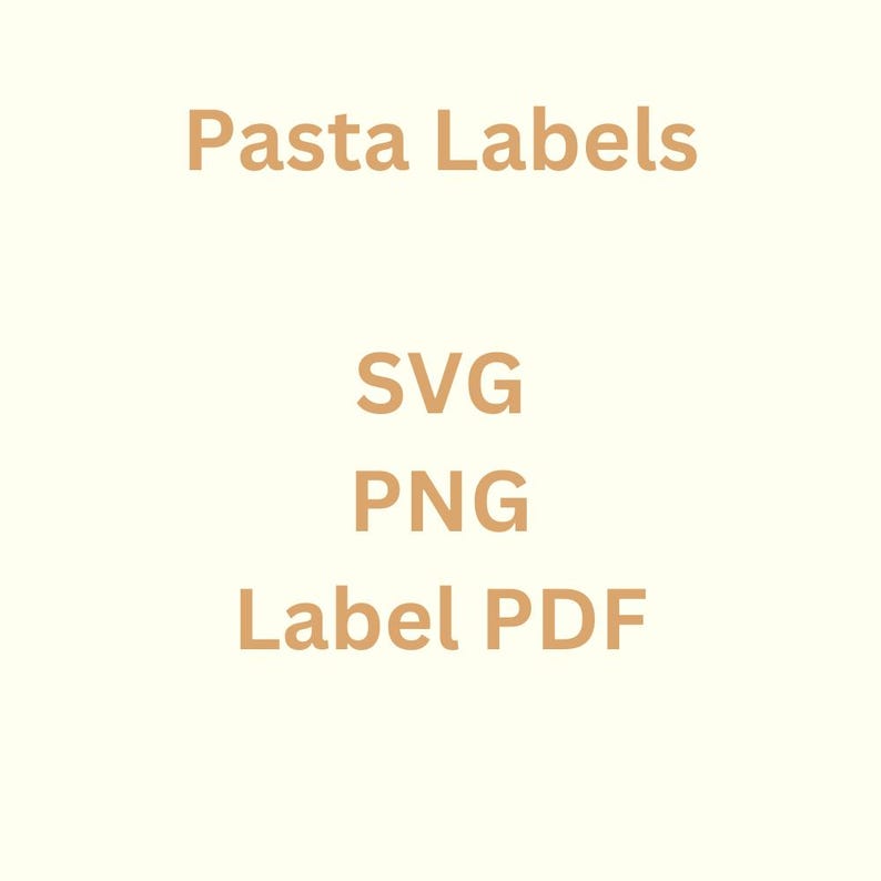 Pasta Label PNG, Kitchen Ingredient SVG, Jar Label, Bundle Food PNG ...