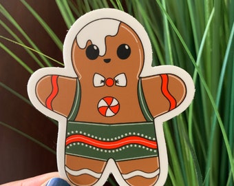 Gingerbread Decal Gingerbread Sticker Gingerbread Man - Etsy