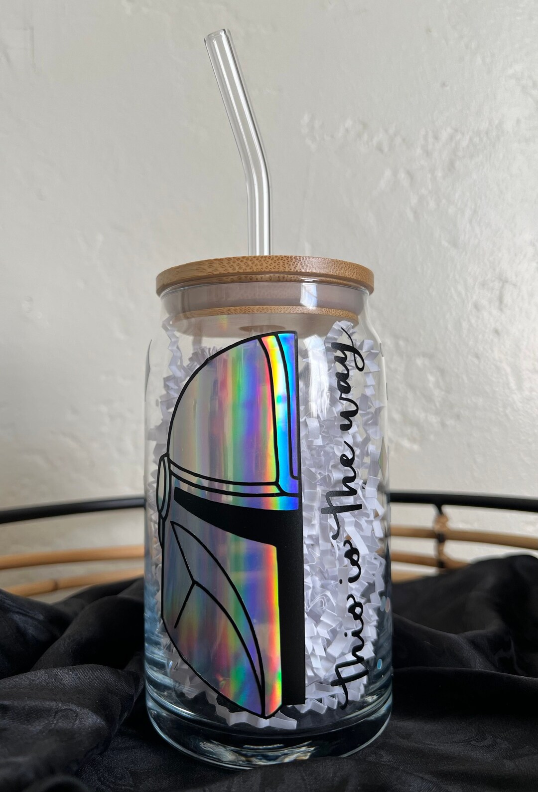 The Mandalorian Beer Glass - Etsy