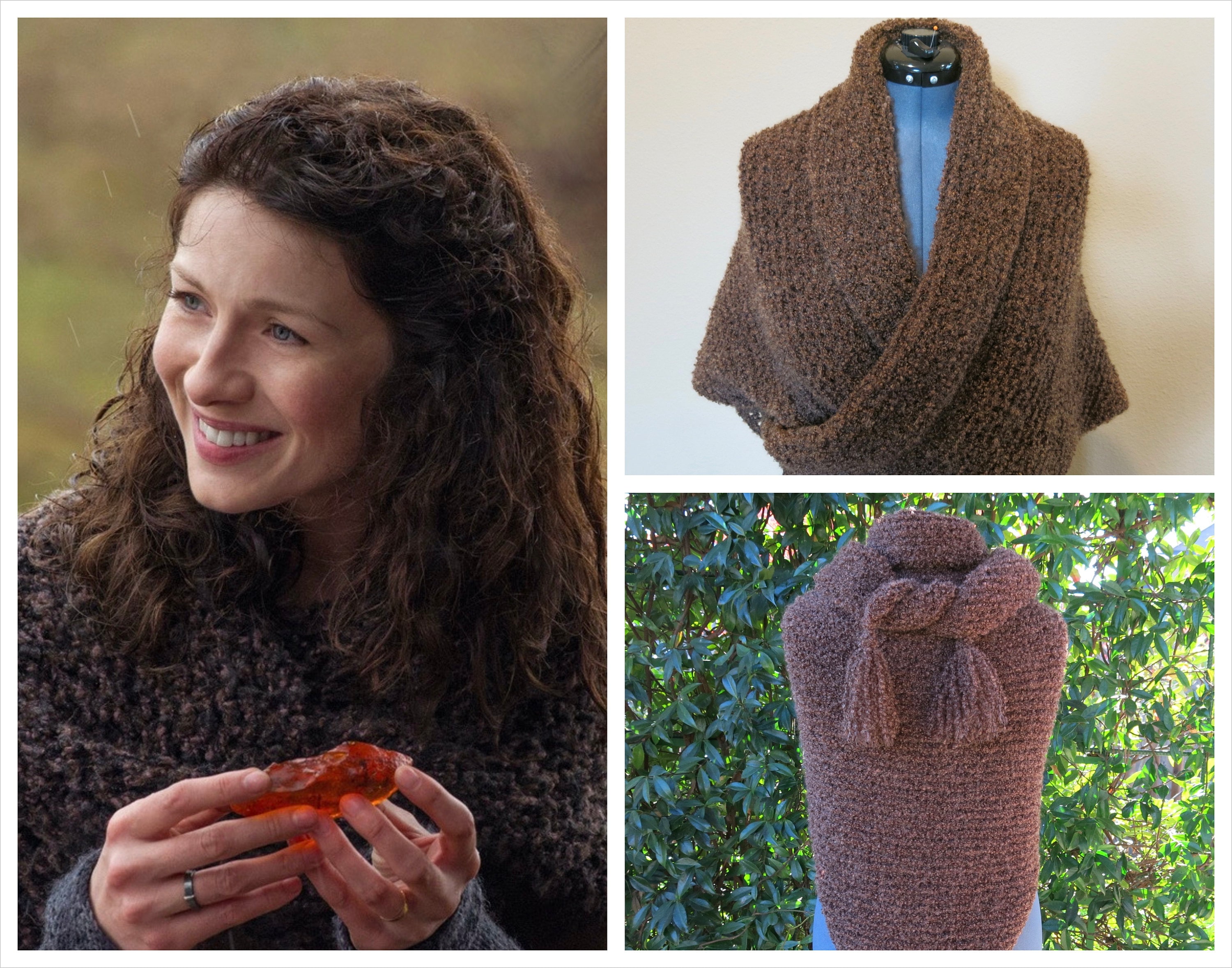 Chal Outlander marrón natural - Etsy España