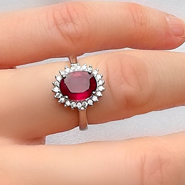 Natural Ruby Ring - Etsy