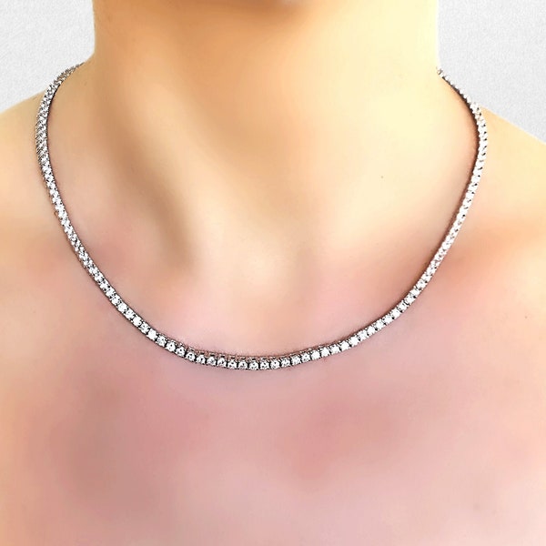 White Topaz Necklace - Etsy