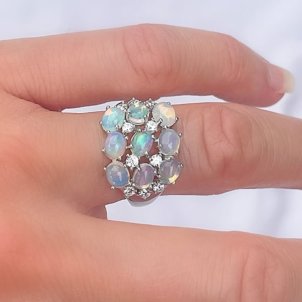 Genuine Opal Ring - Etsy
