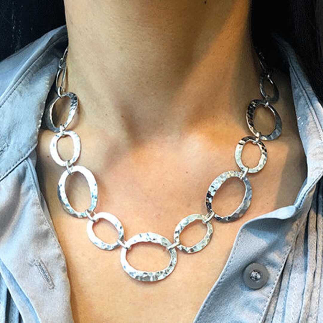 Sterling Silver Motif Necklace - Etsy Australia