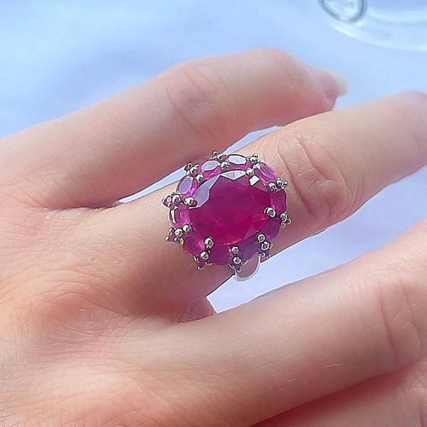 Large Ruby Ring - Etsy