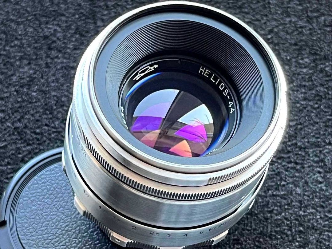 Lens Helios-44 2/58 KMZ, 8 Blades, M39/M42 Mount, Vintage Soviet Lens ...