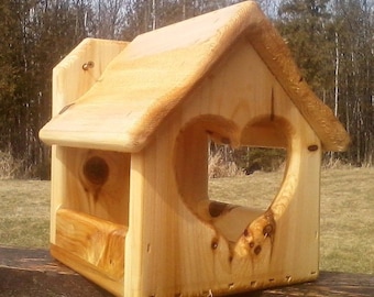 Decoratve Heart, Cedar Wood, Dove or Robin Nesting Shelf, TBNUP #3 - Etsy