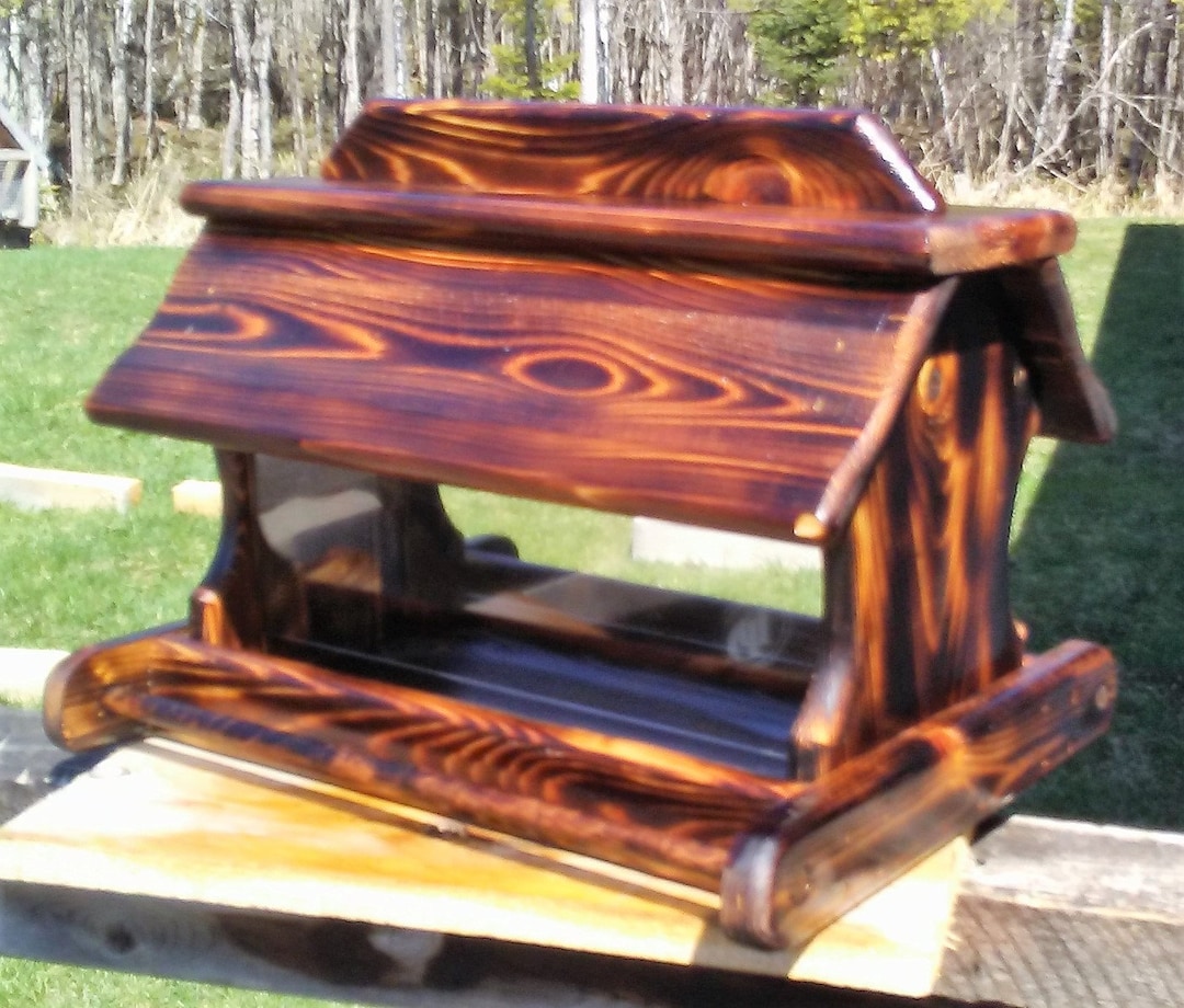 Very Large Post Mount Bird Feeder Cedar Wood TBNUP #1B - Etsy