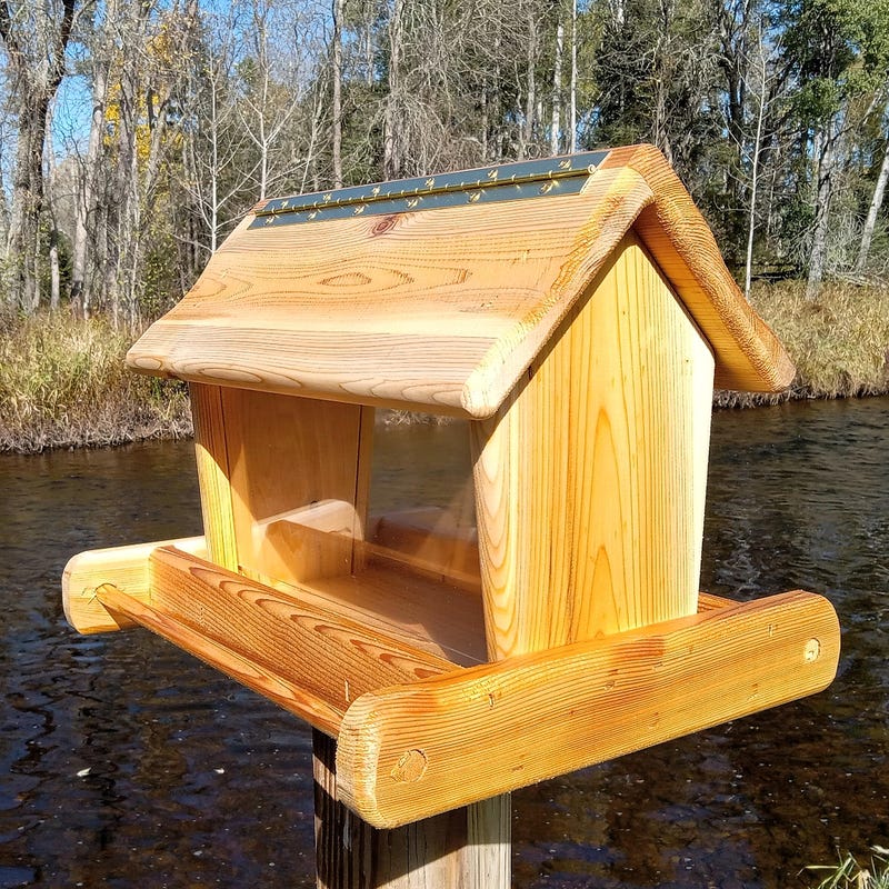 Bird Feeder Stand Wood - Etsy