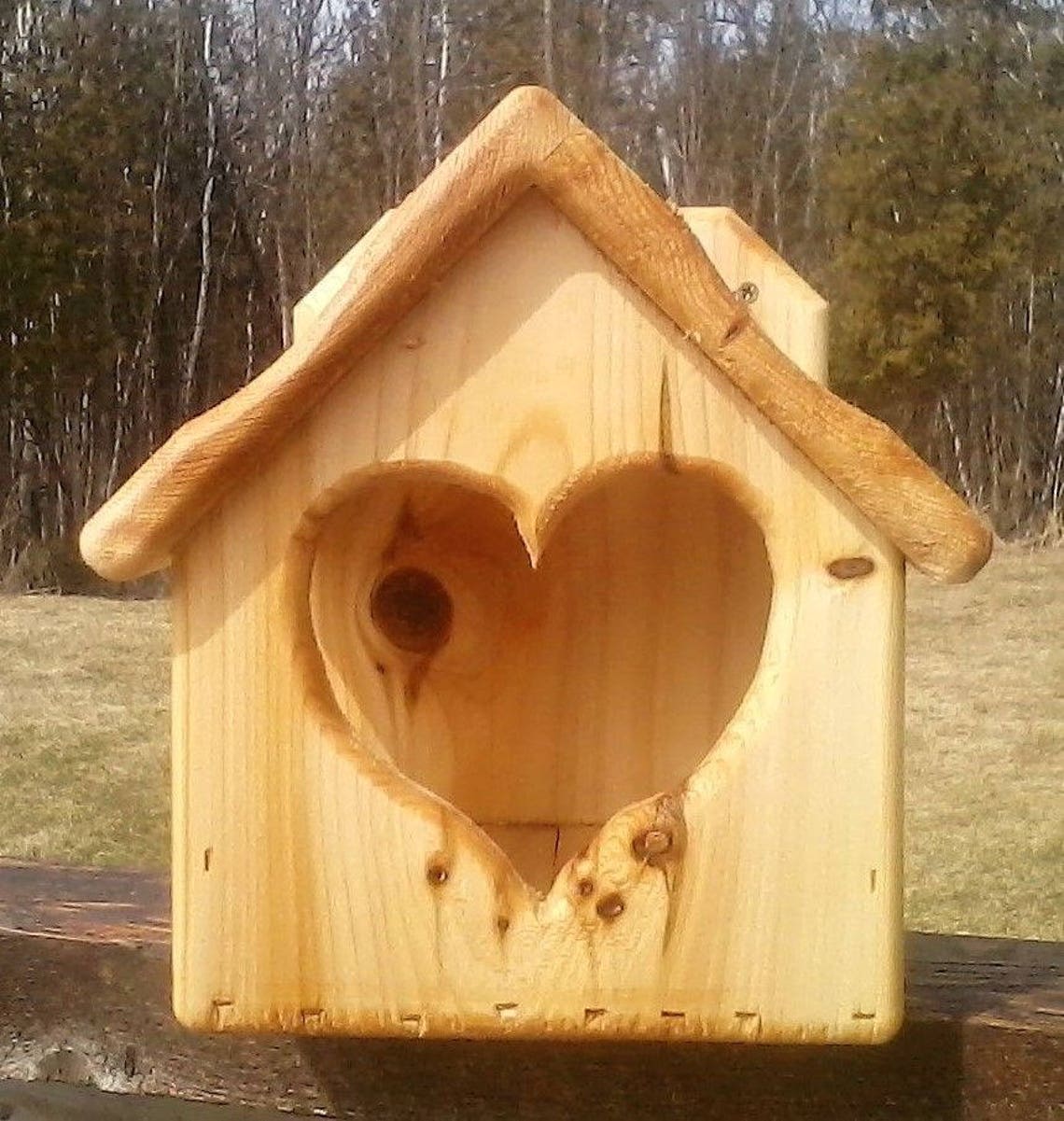 Decoratve Heart Cedar Wood Dove or Robin Nesting Shelf - Etsy