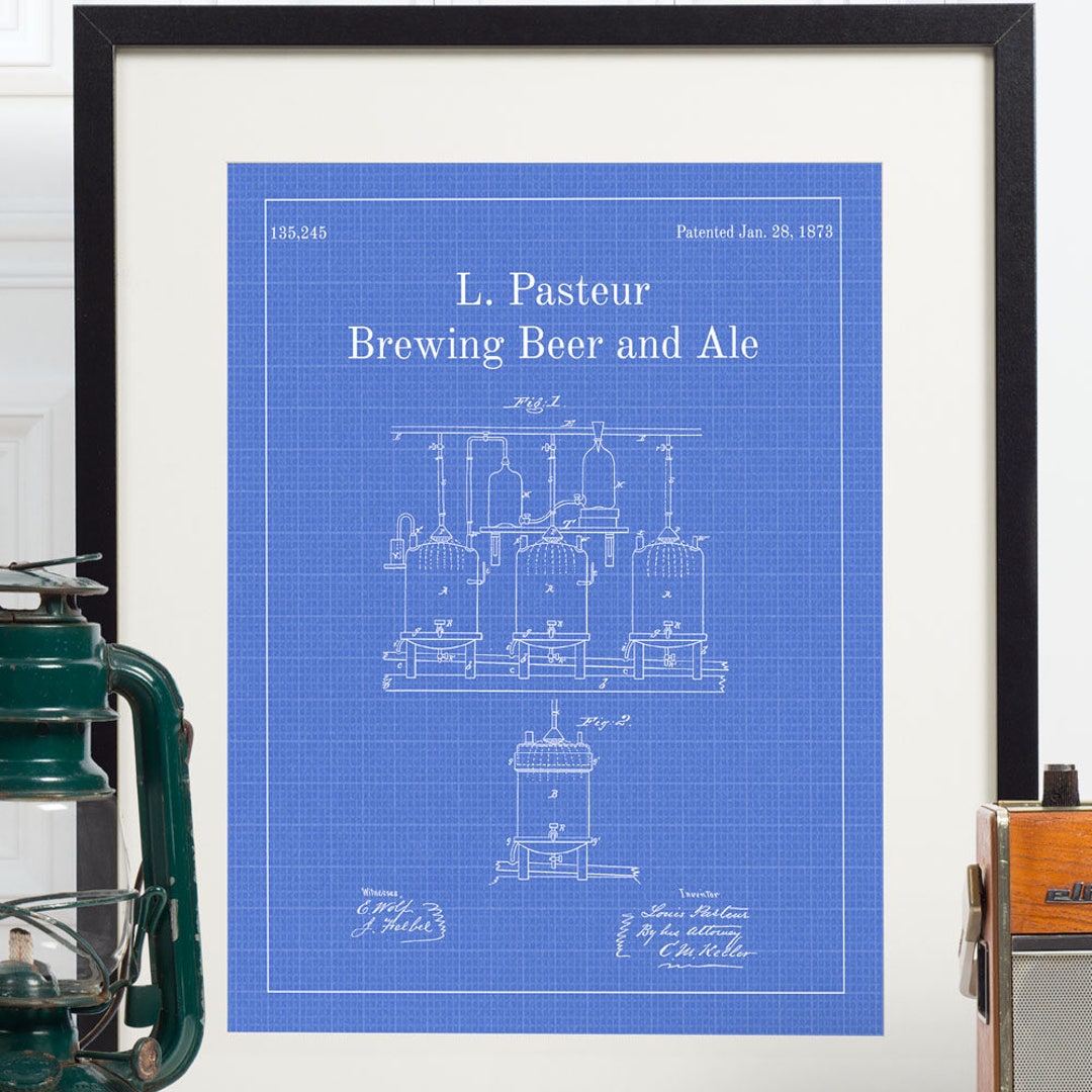 Beer Patent Print, Beer Patent Art, Beer Art, Beer Decor, Home Brewing ...