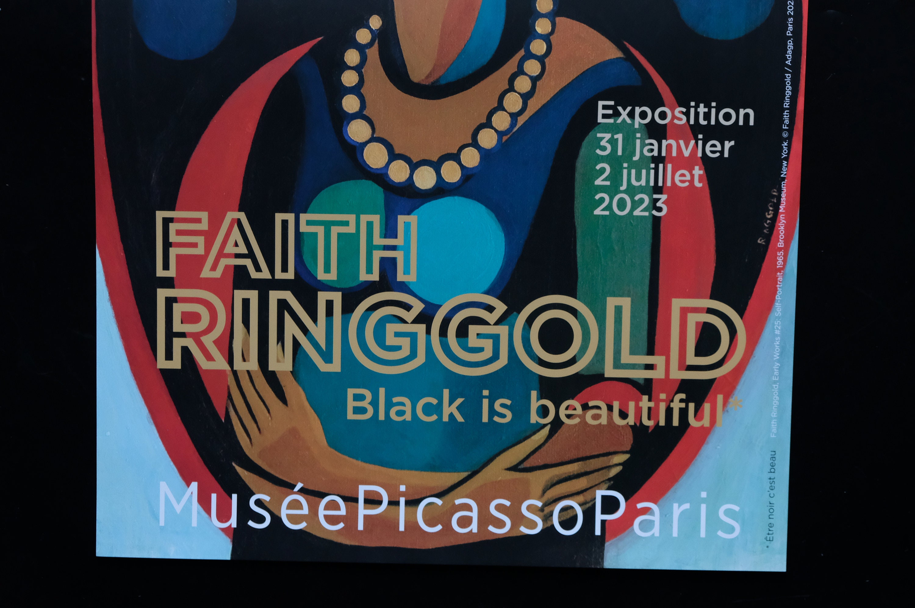 Faith Ringgold black is Beautiful Exposition Paris France - Etsy