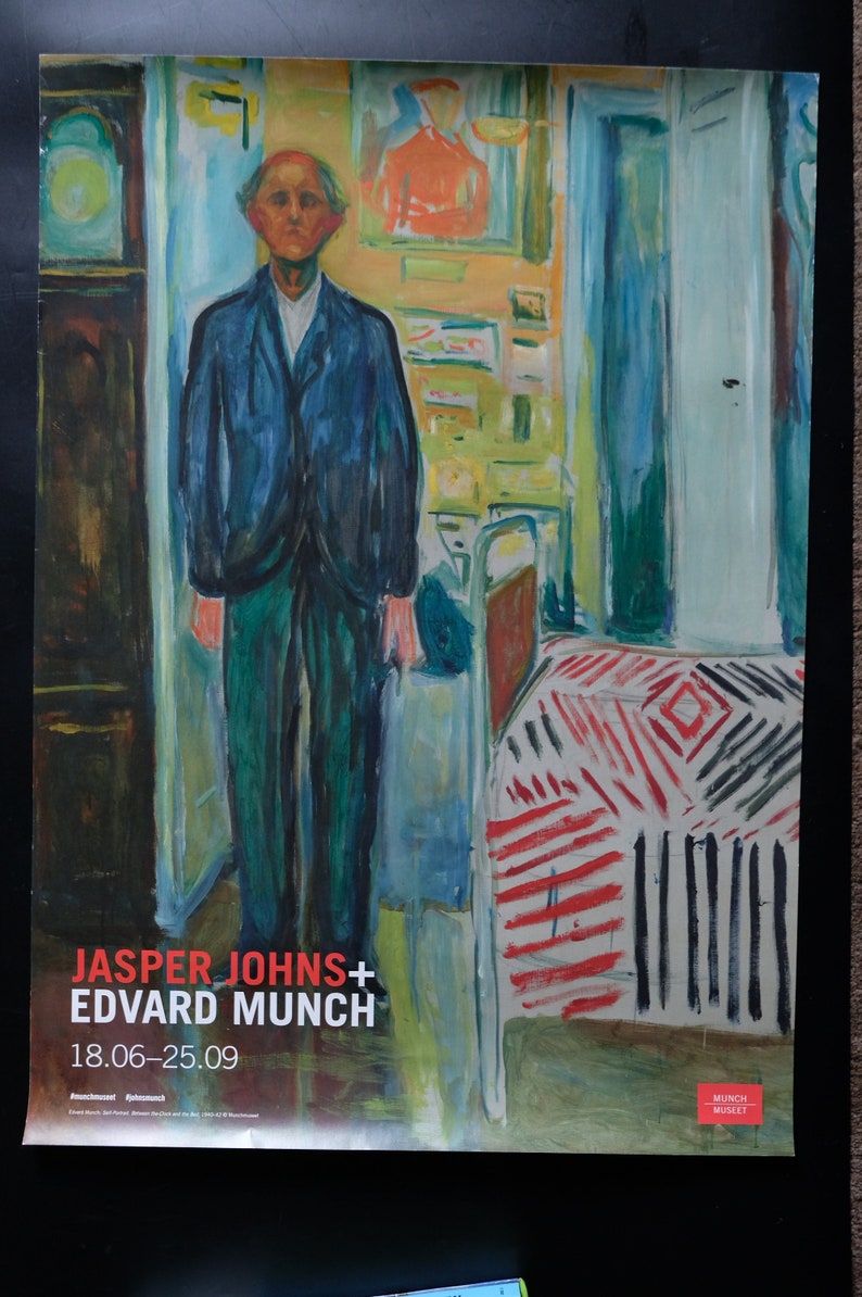 Edvard Munch "self-potrait" | Munch Museet - Exposition Poster - Etsy