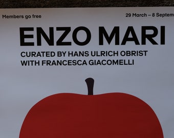 Enzo Mari Apple Exhibition Poster - Etsy