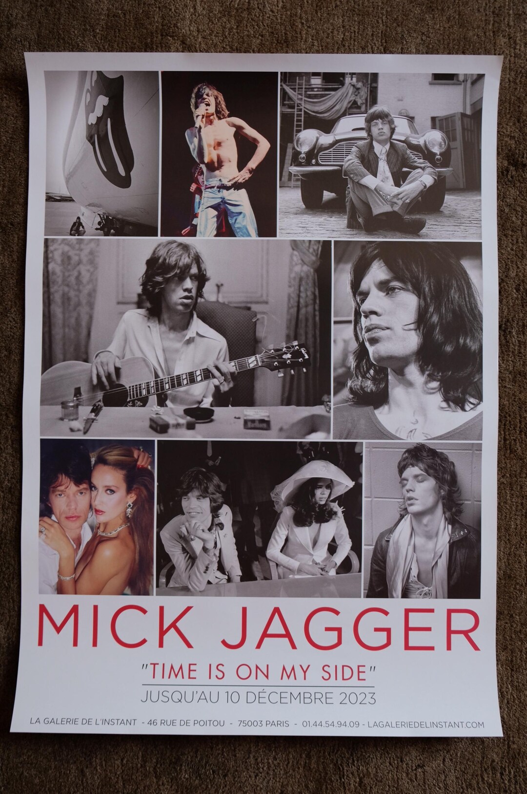 Mick Jagger "time is on My Side" | Original Exhibition France Poster - Etsy