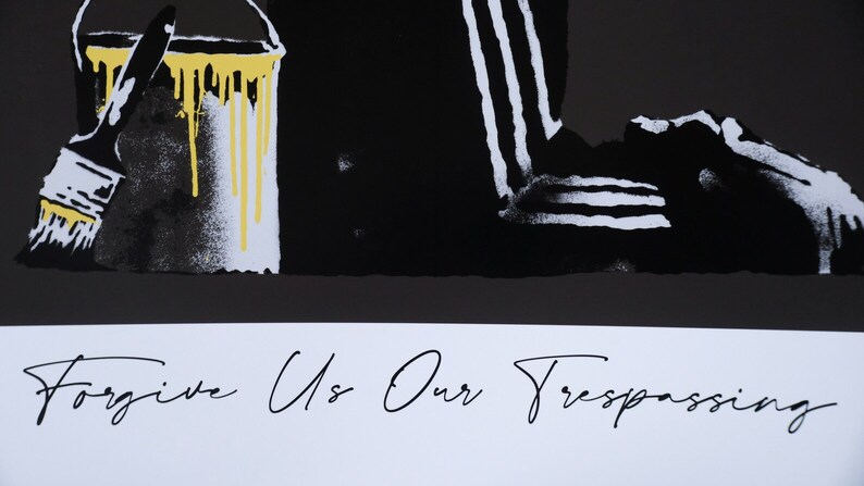 Banksy "forgive Us Our Trespassing" | Poster - Etsy