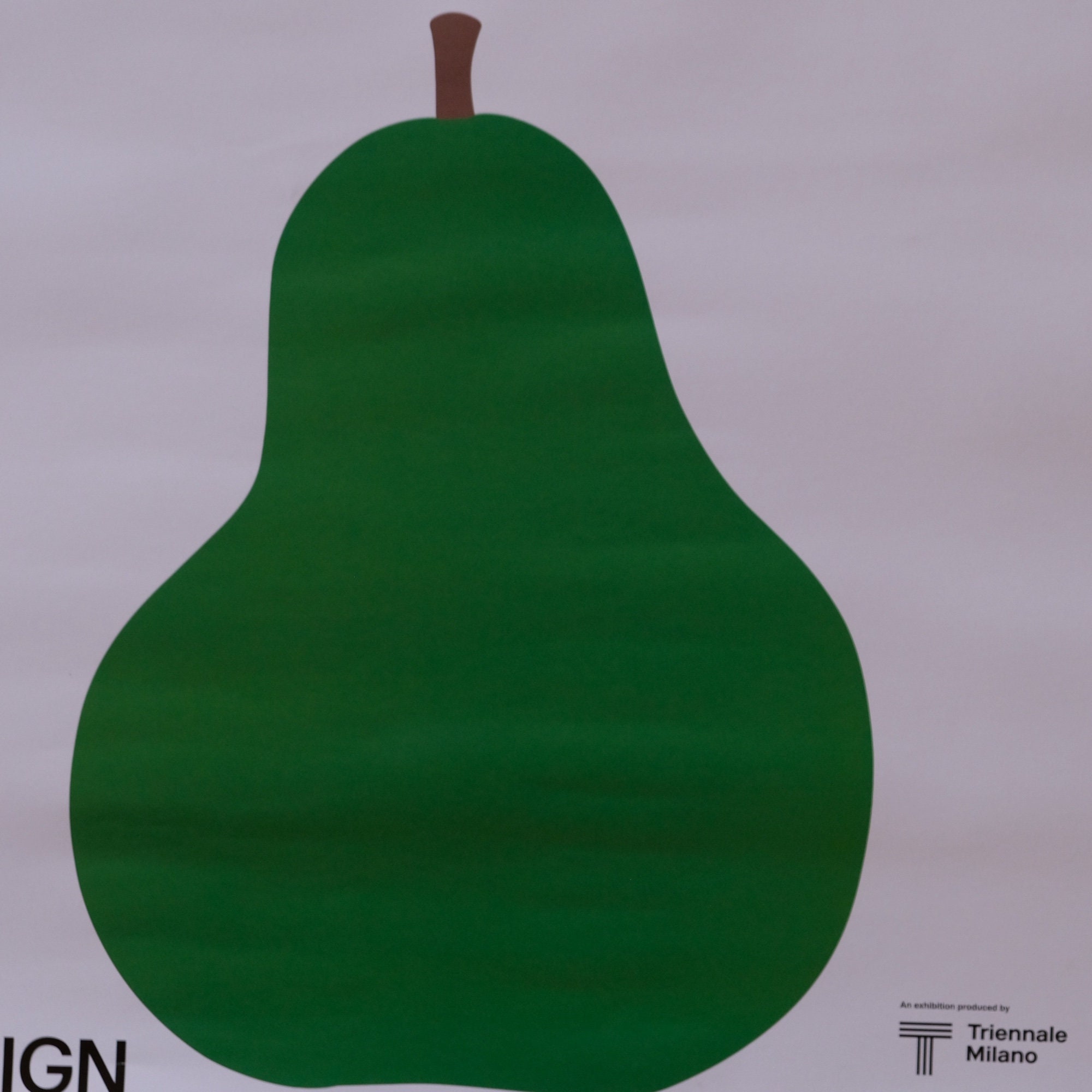Enzo Mari - Design Museum London - "pear" - Poster - Etsy