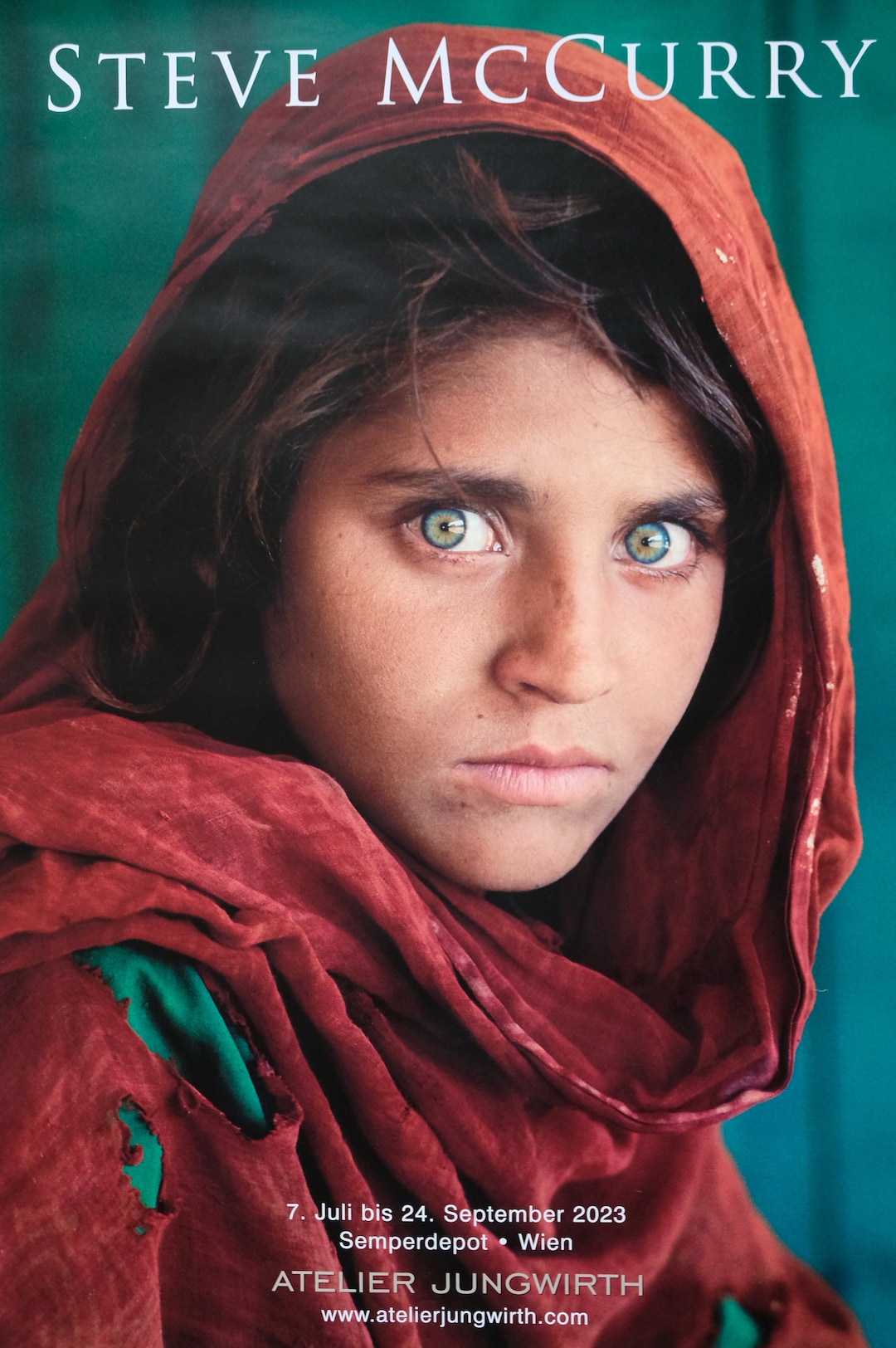 Steve Mccurry "afghan Girl" Wien | Original Exhibition Poster Atelier ...