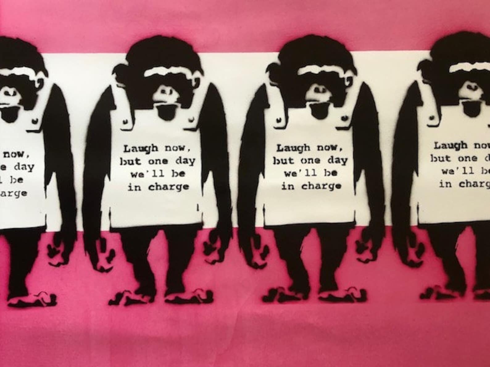 Banksy 'four Monkeys' Moco Museum Amsterdam | Original Museum Poster - Etsy