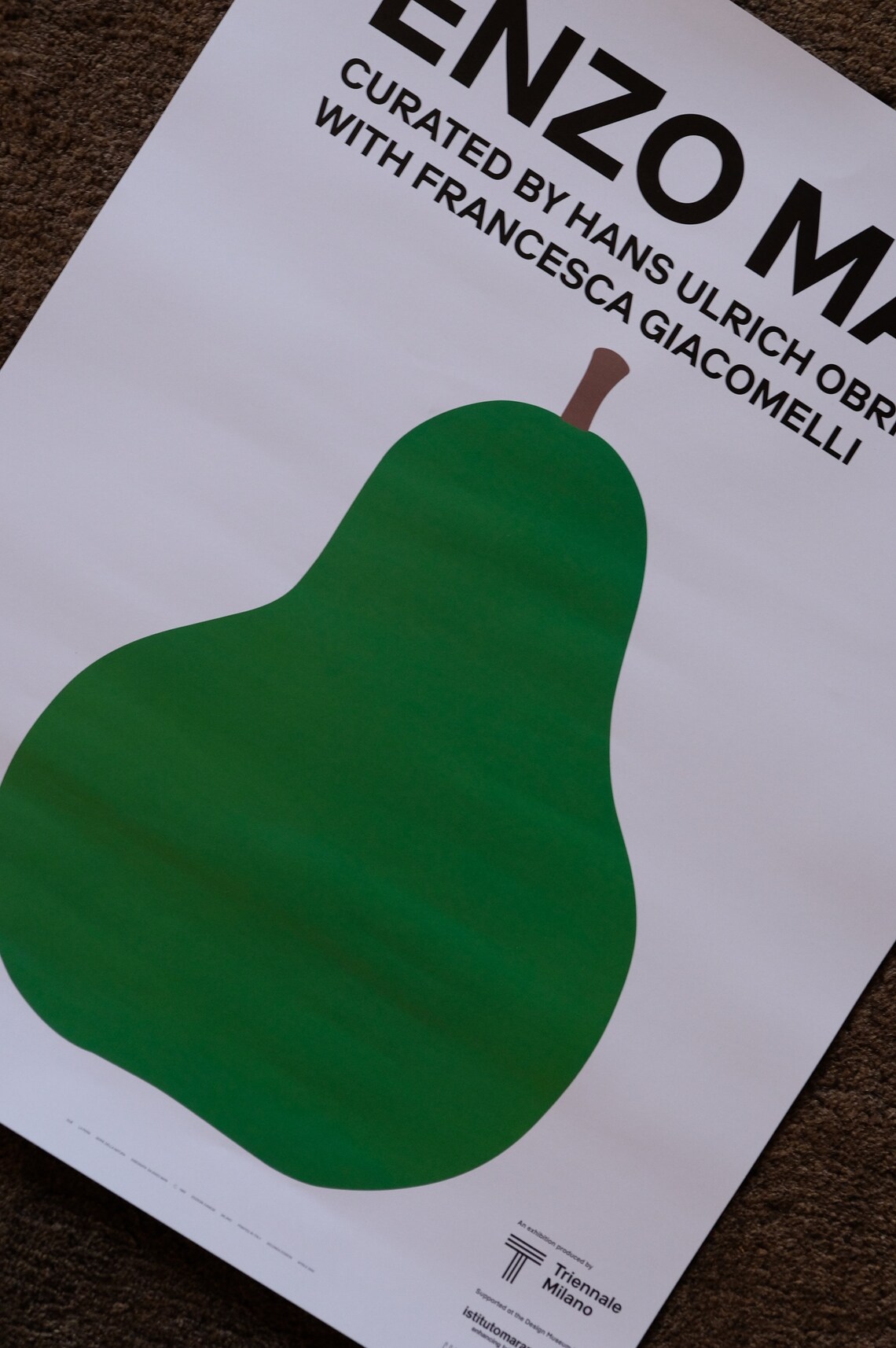 Enzo Mari - Design Museum London - "pear" - Poster - Etsy