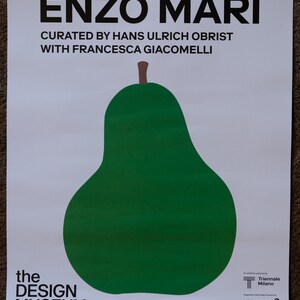 Enzo Mari - Design Museum London - "pear" - Poster - Etsy