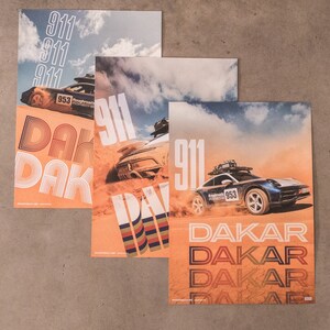 Porsche 911 Dakar Racing | Poster Set - Three Pieces in a Limited ...
