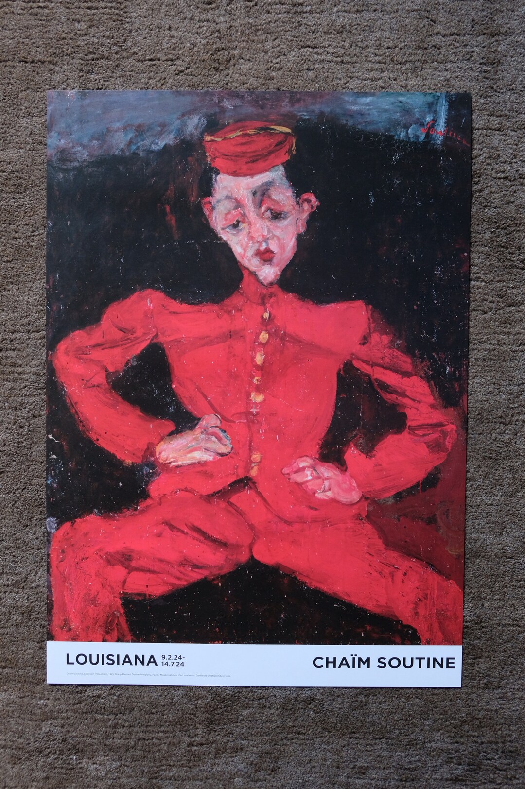 Chaïm Soutine "le Groom" - Original Exposition Poster Louisiana Museum Modern Art Denmark - Etsy
