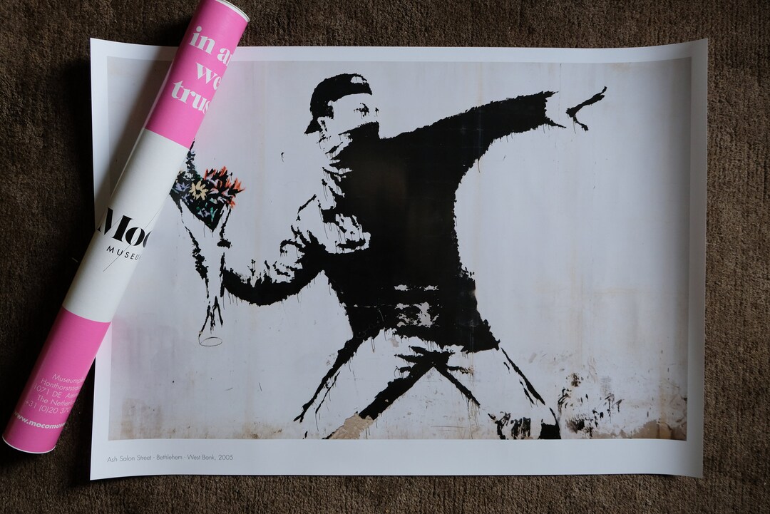 Banksy "ash Salon Street - Bethlehem" Moco Museum Amsterdam - Netherlands - Etsy