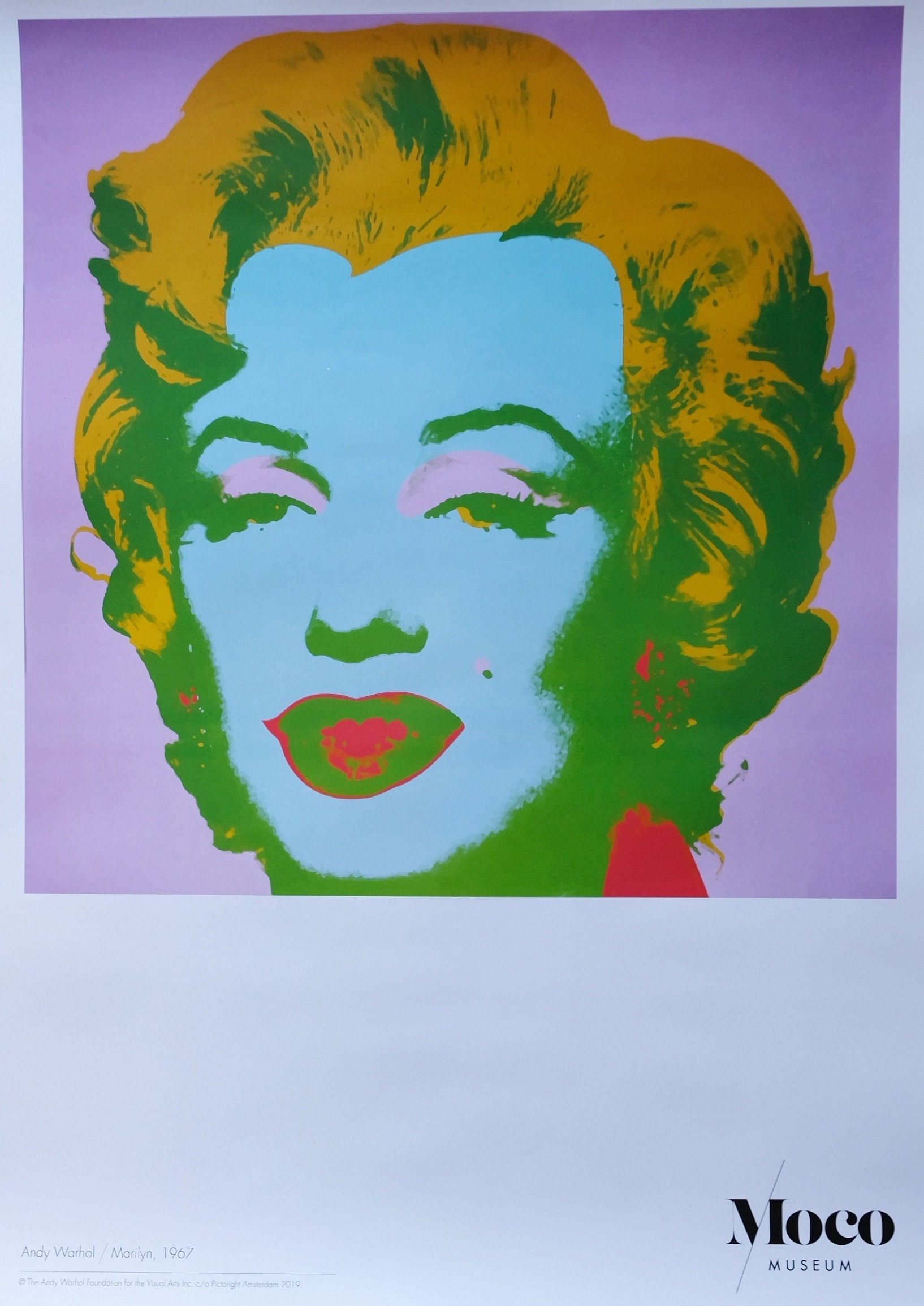Moco Amsterdam Andy Warhol marilyn Monroe Original Exhibition Poster Moco Amsterdam Netherlands ...