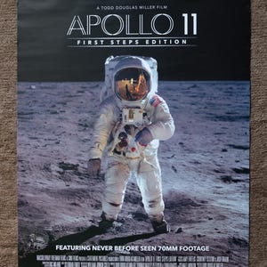 Apollo 11 | First Steps Edition Cinema Poster - Etsy