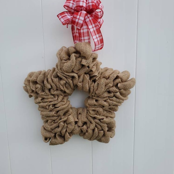 Burlap Star - Etsy