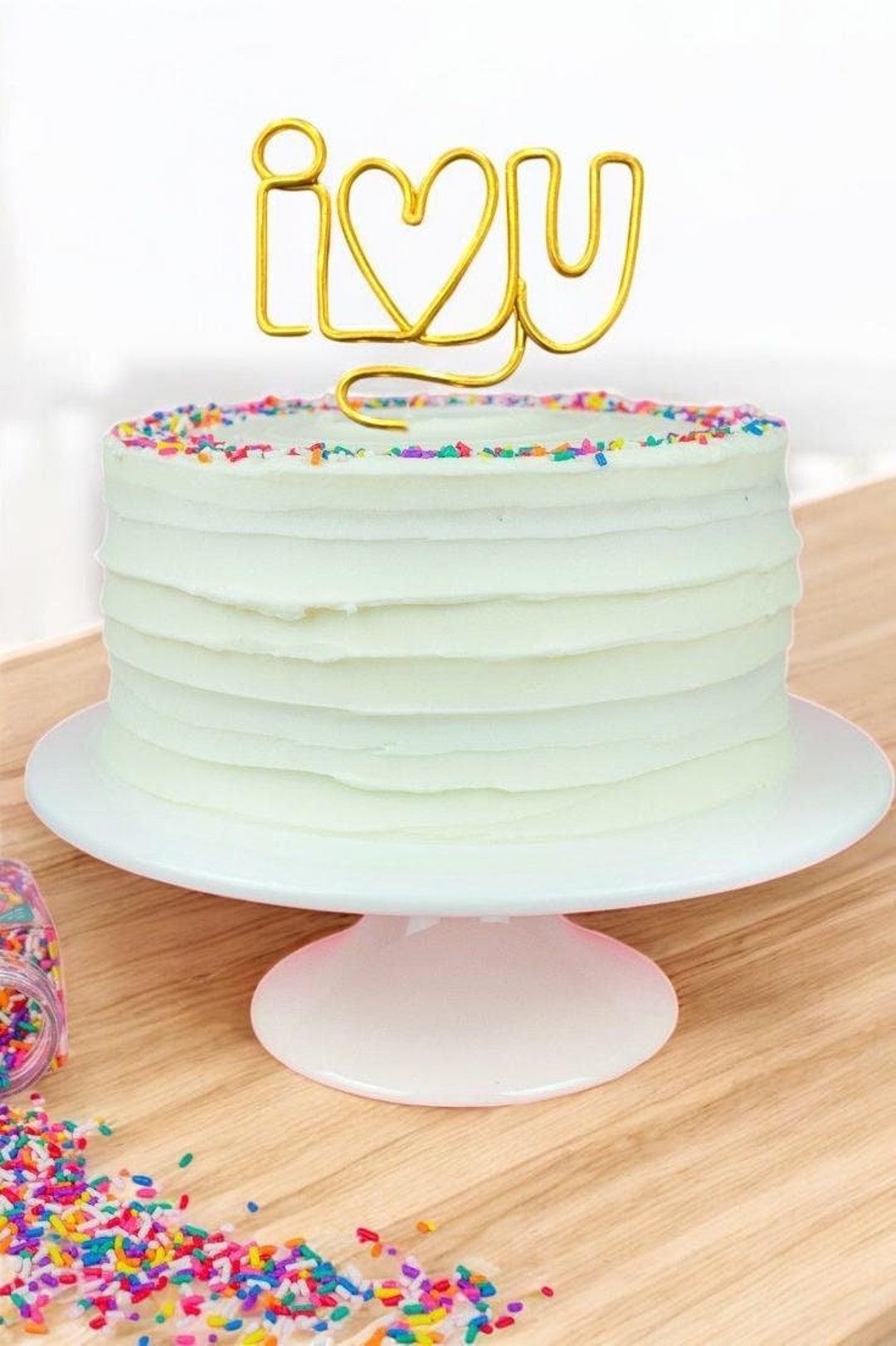 Cake Topper, Wire Topper, Heart Cupcake Topper, Wire Cupcake Topper ...