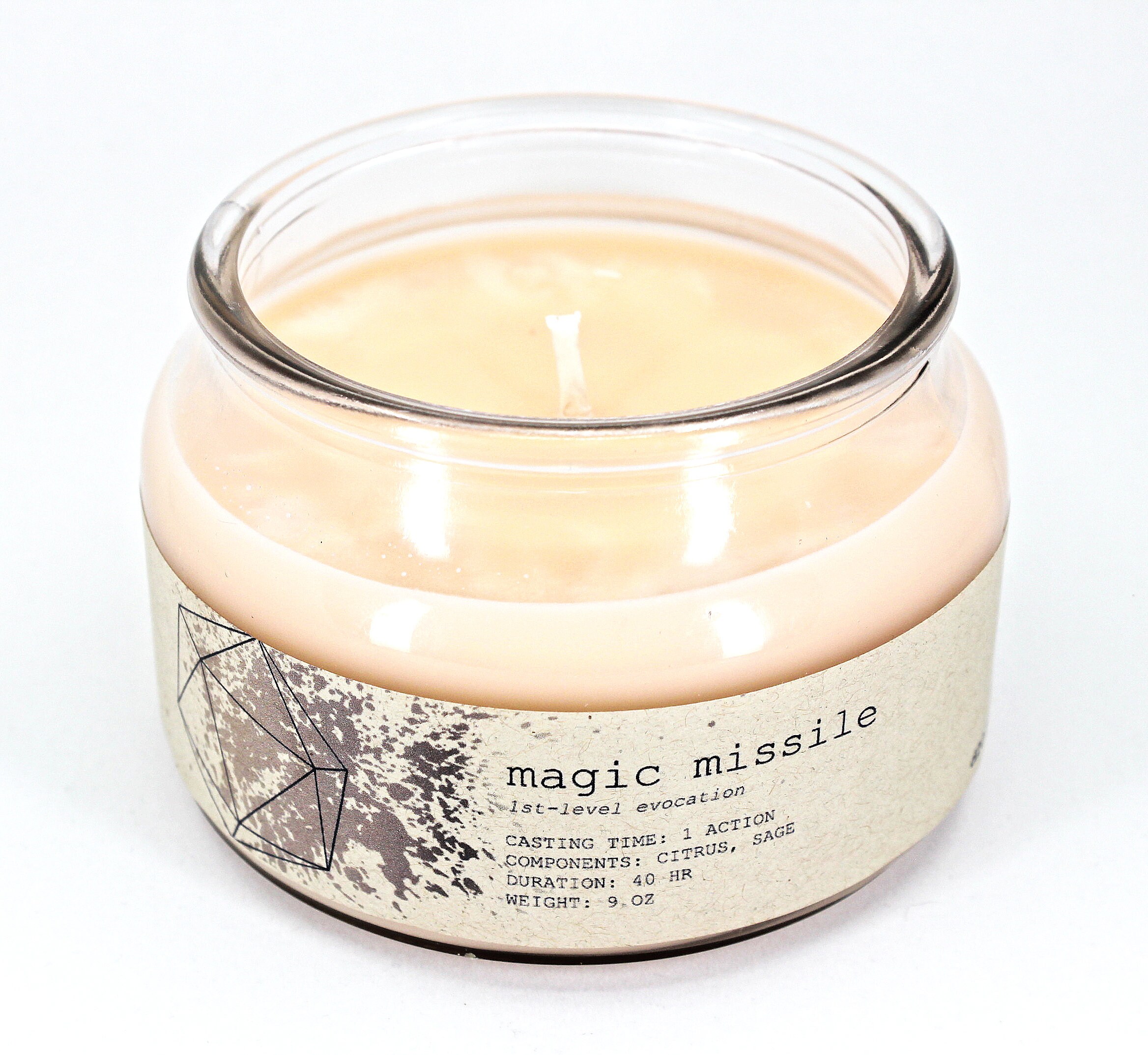 Magic Missile Spell Candle Inspired by Dungeons and Dragons - Etsy
