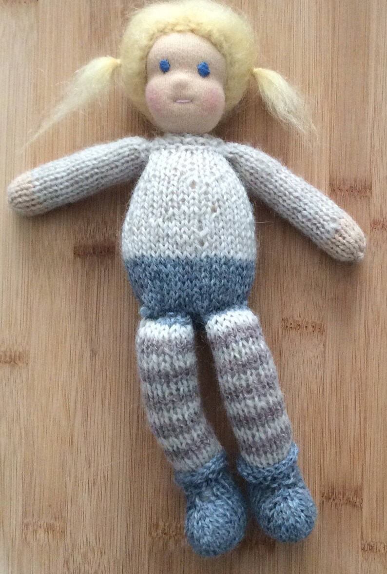 Knitted Waldorf Doll Pattern - Etsy Australia