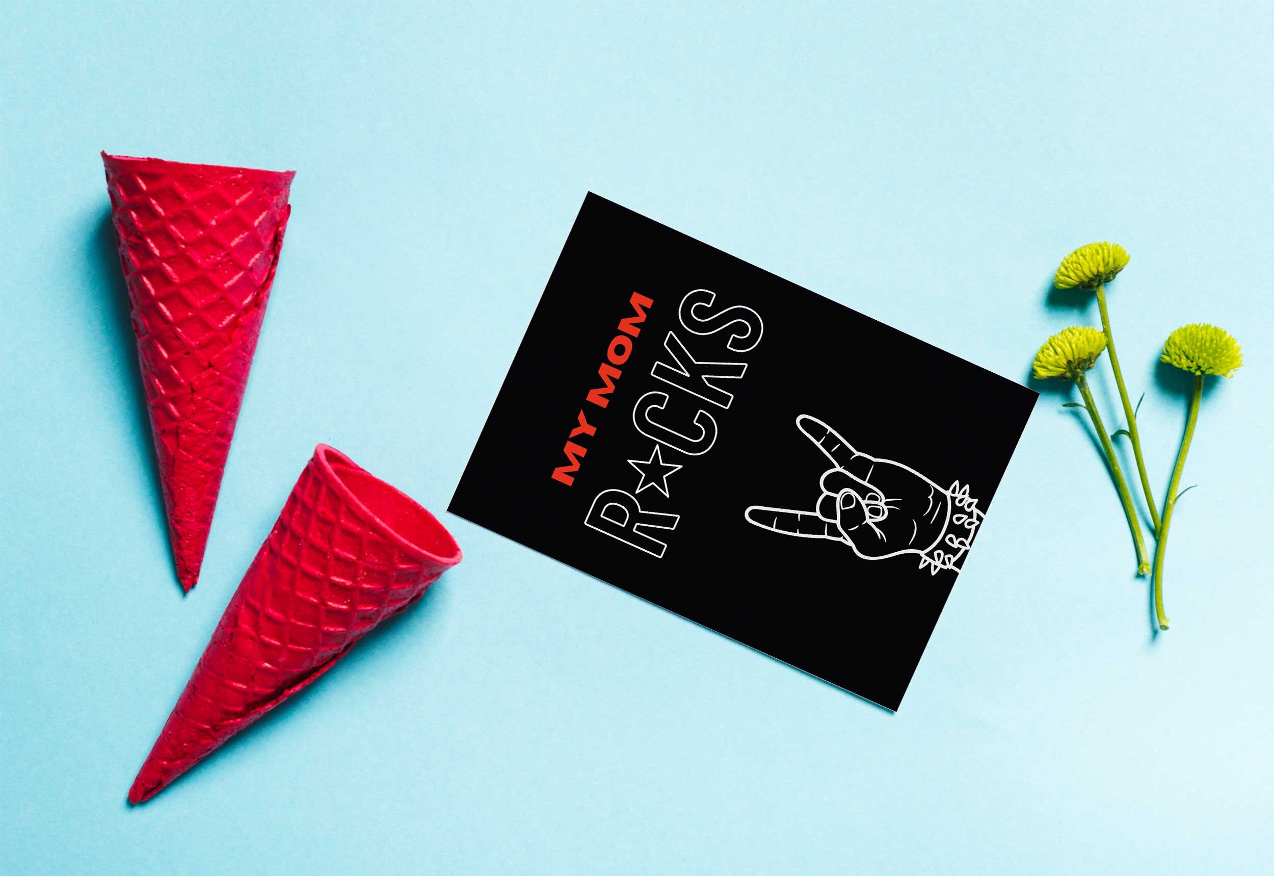 Printable Card My Mom Rocks Instant Download Birthday Gift for Mom and ...