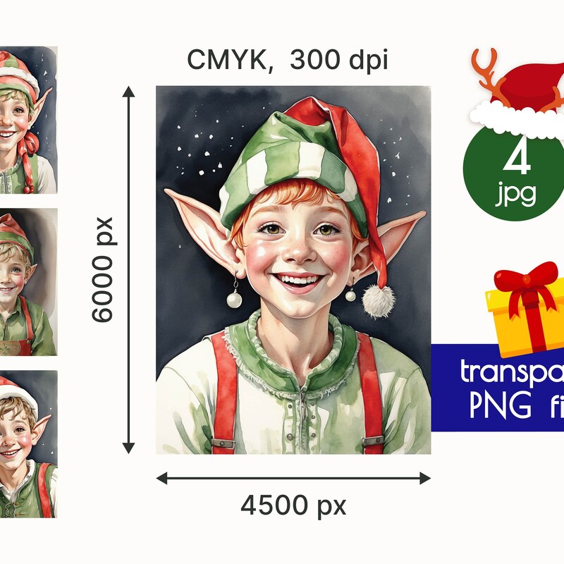 Elf Clipart - Etsy