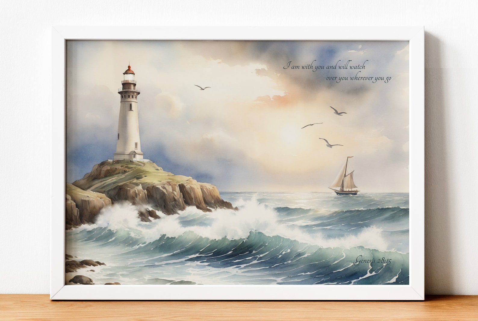 Genesis 28:15 I Am With You... Wherever You Go Bible Verse Print ...