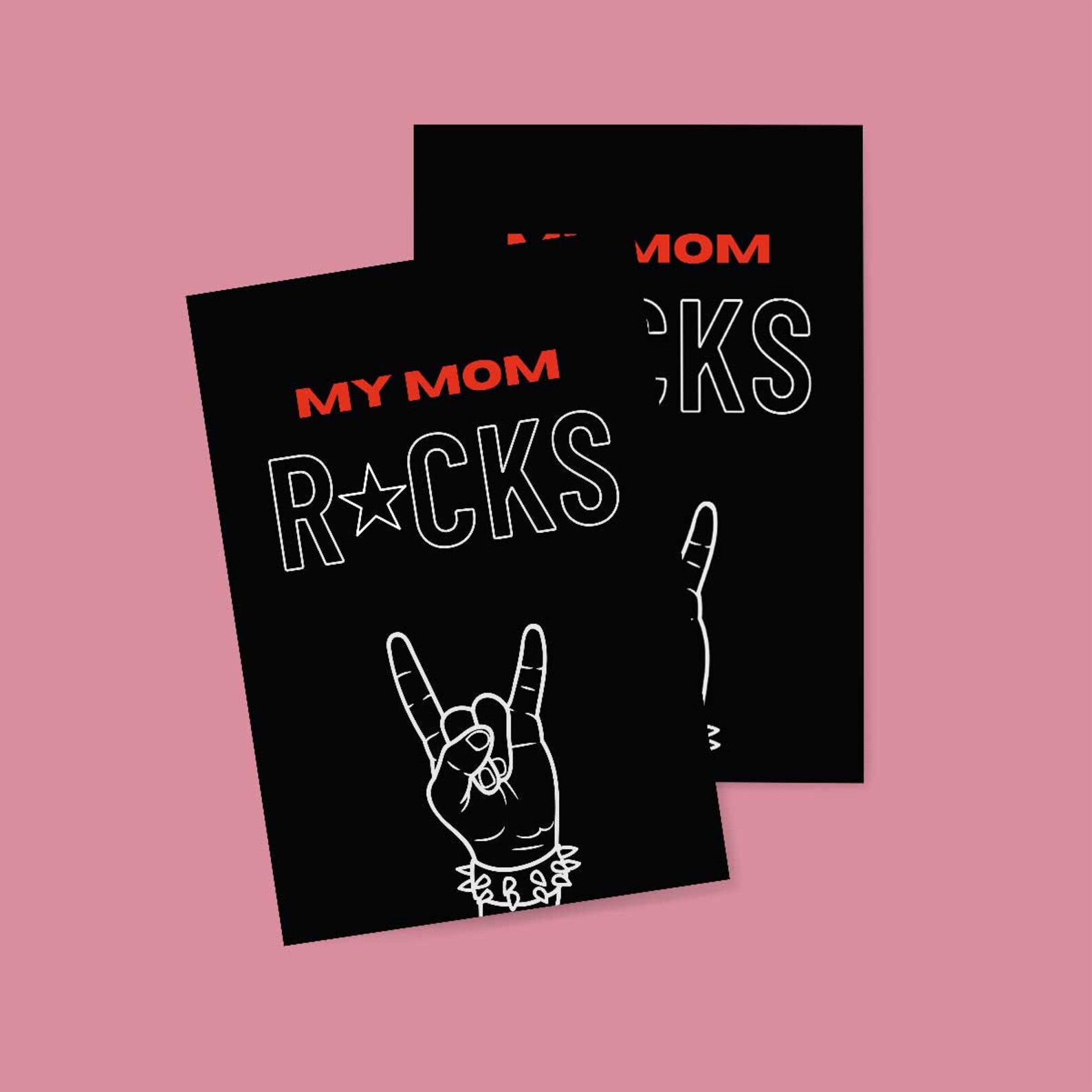 Printable Card My Mom Rocks Instant Download Birthday Gift for Mom and ...