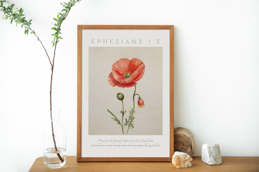 Ephesians 1:3 Wall Art - Praise Be to the God and Father of Our Lord ...