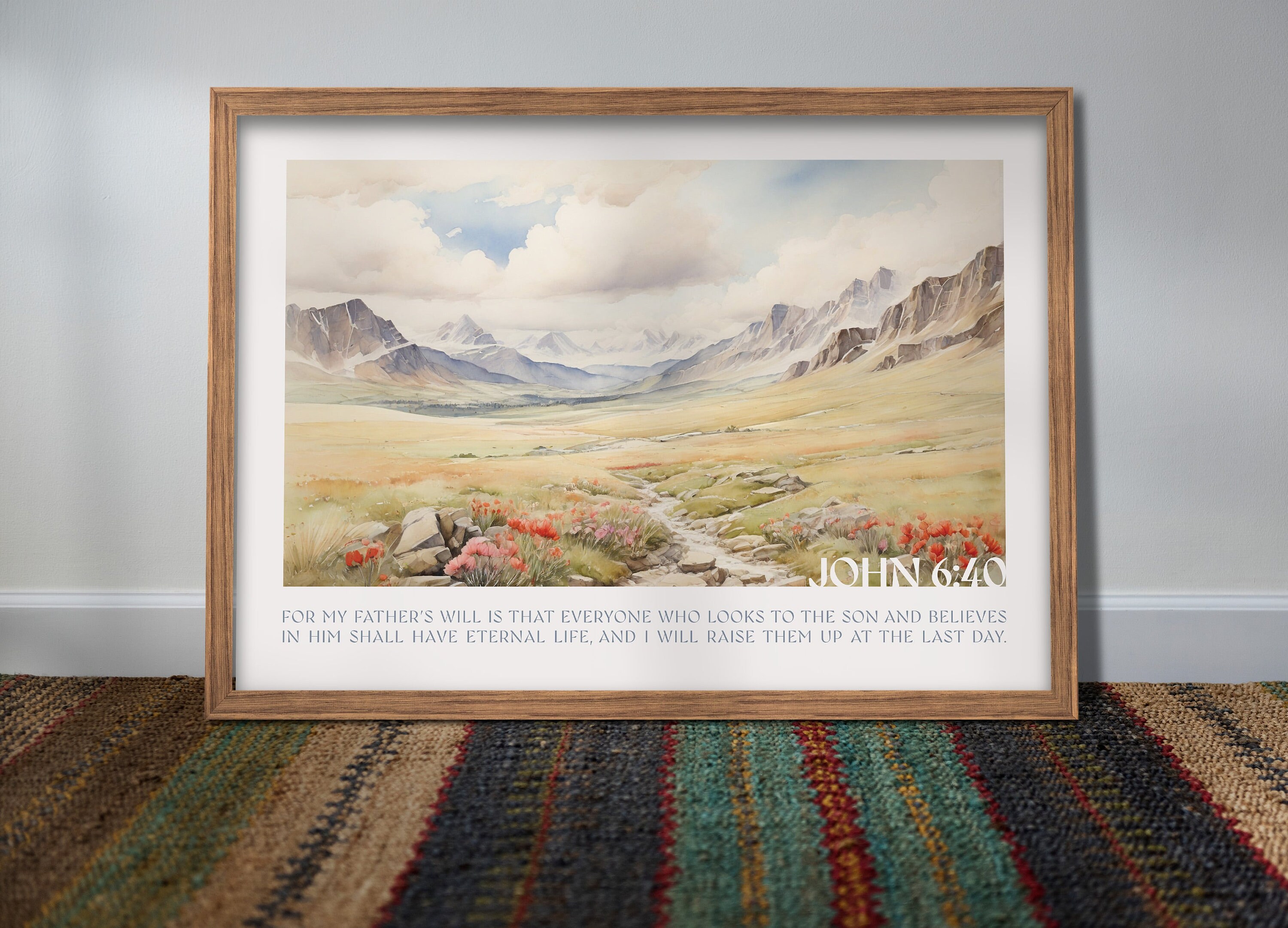 Set of 8 Bible Easter Poster Printable Baptism Gift Scripture Art Bible ...