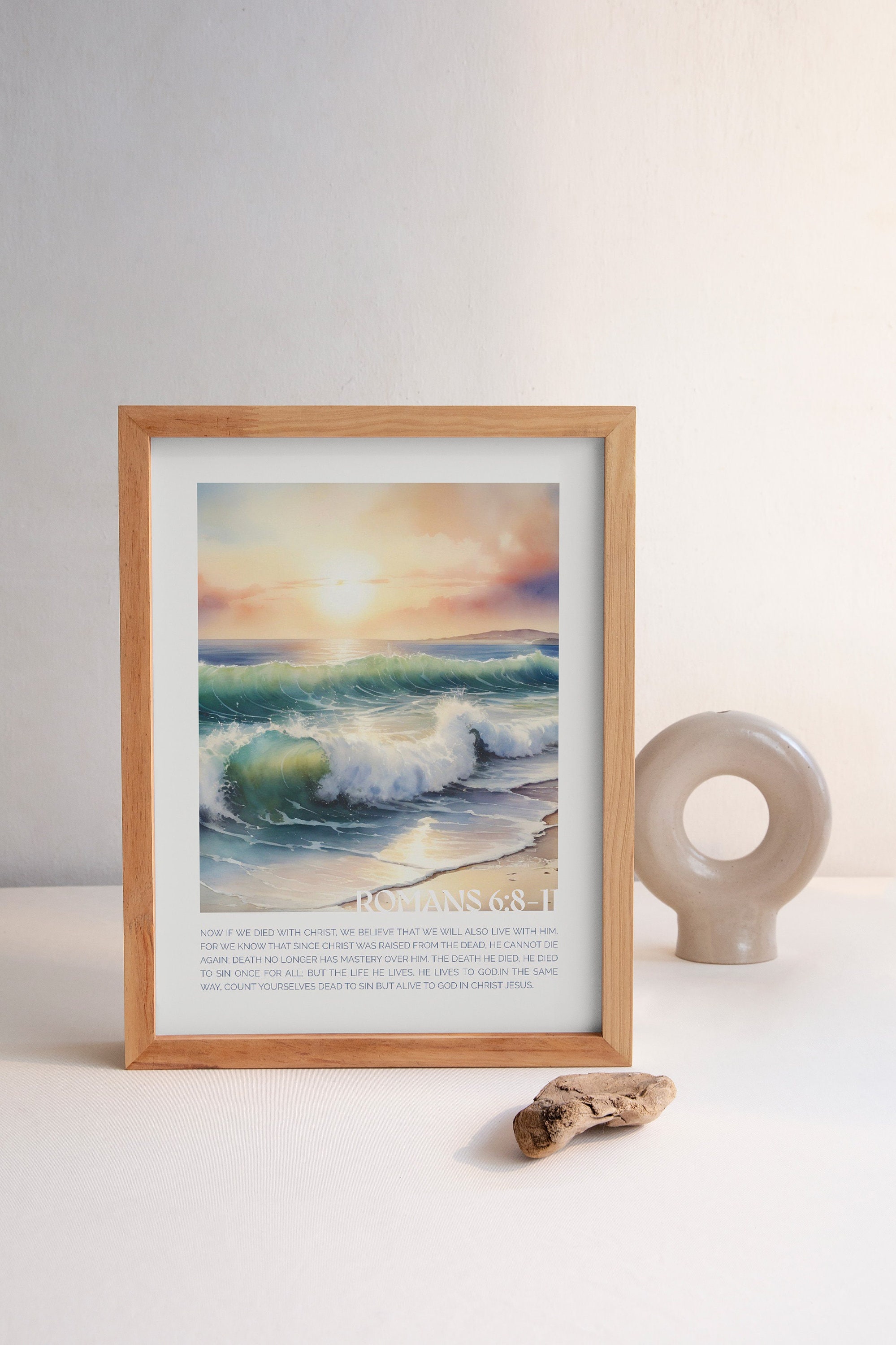 Set of 8 Bible Easter Poster Printable Baptism Gift Scripture Art Bible ...