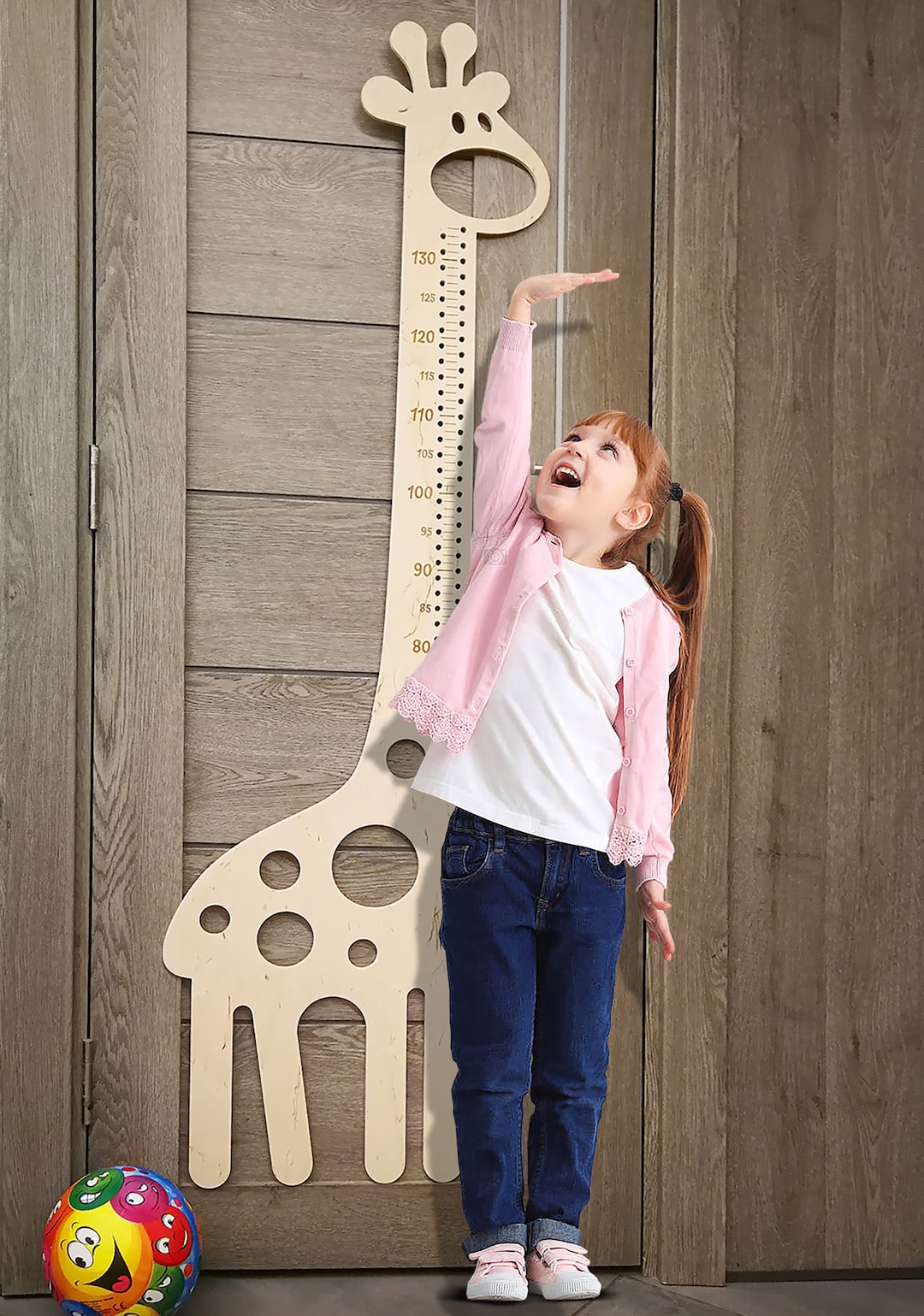 GIRAFFE Height Measurement Marking With Centimeters, Height Ruler ...