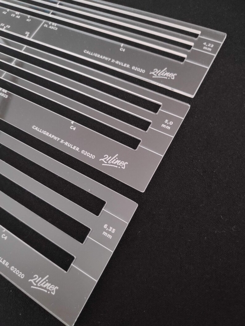 21lines Calligraphy X Ruler - Etsy