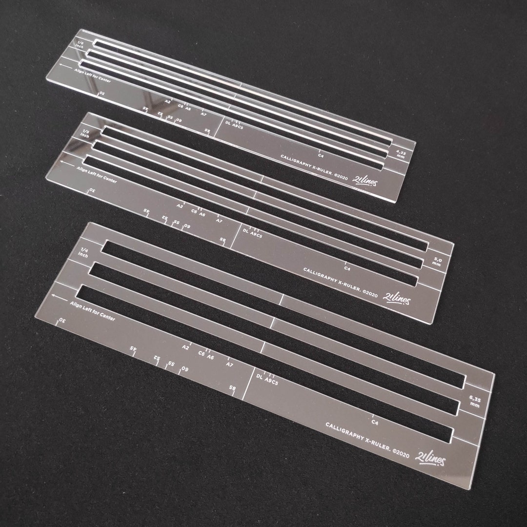 21lines Calligraphy X Ruler - Etsy