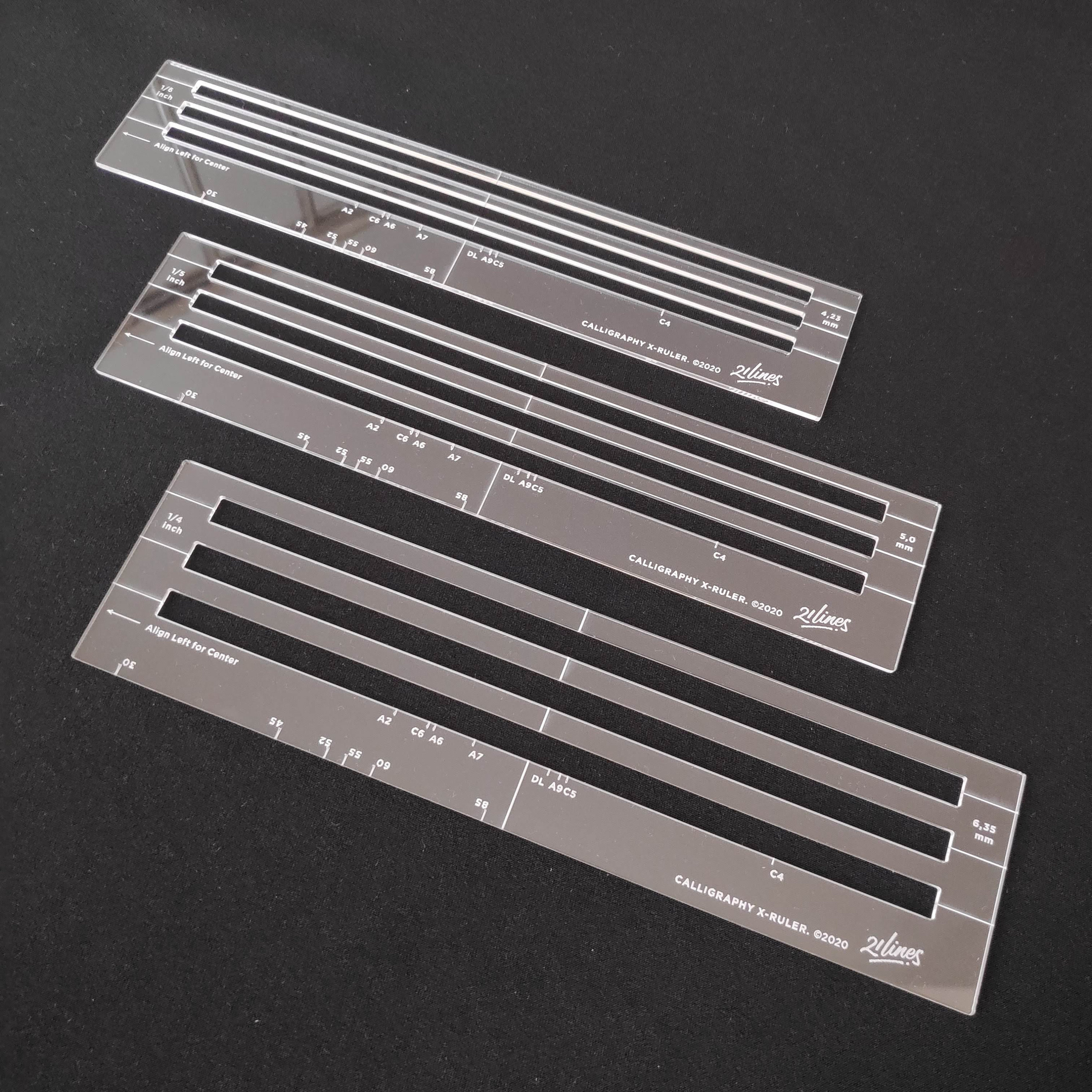 21lines Calligraphy X Ruler - Etsy